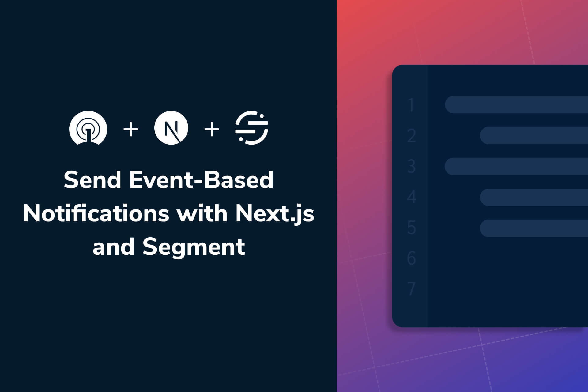 How To Send Event Based Notifications With Next js Segment OneSignal