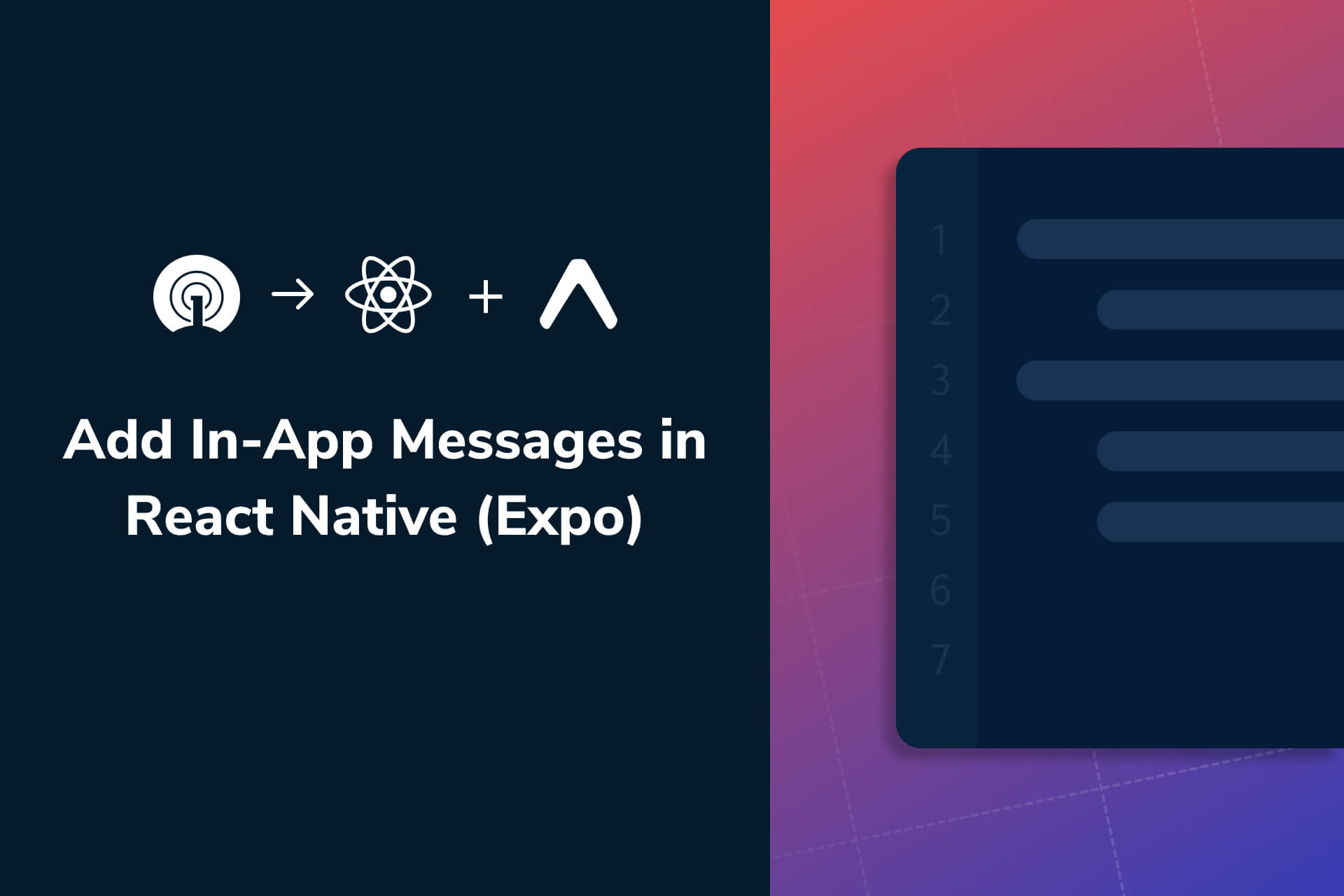 How To Add In App Messages In React Native Expo 