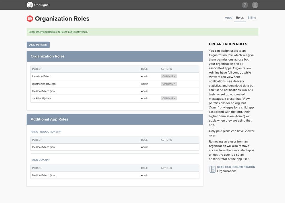 New Features User Roles Time Triggers