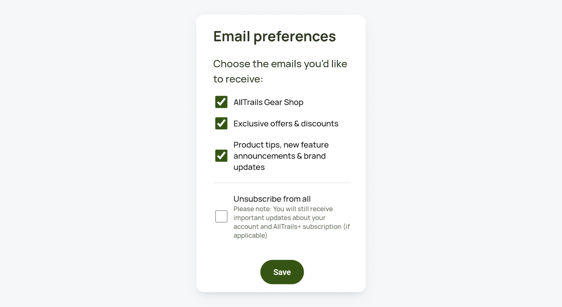 How and Why to Create a User Preference Center