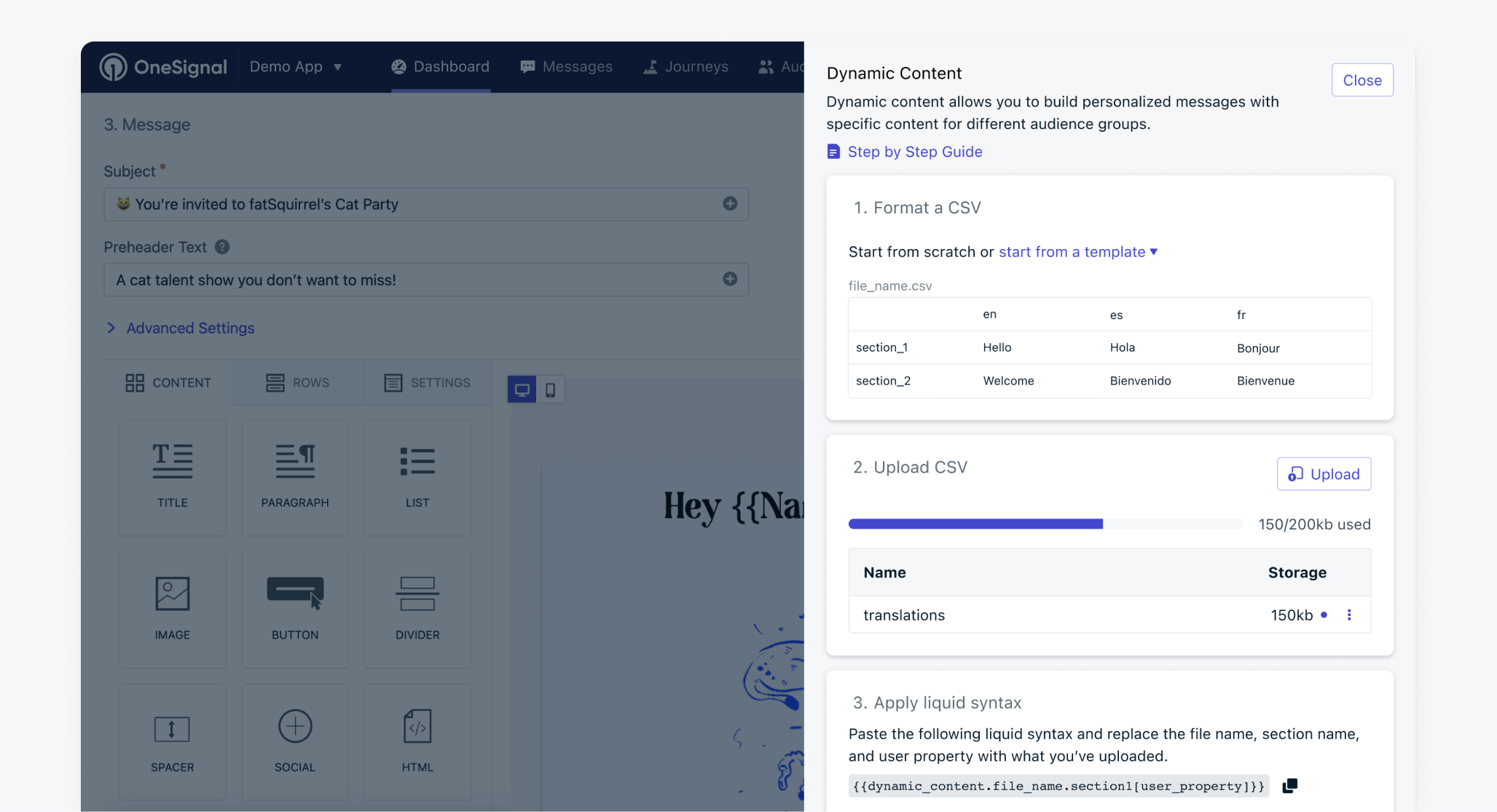 One Message, Endless Possibilities: Introducing Dynamic Content