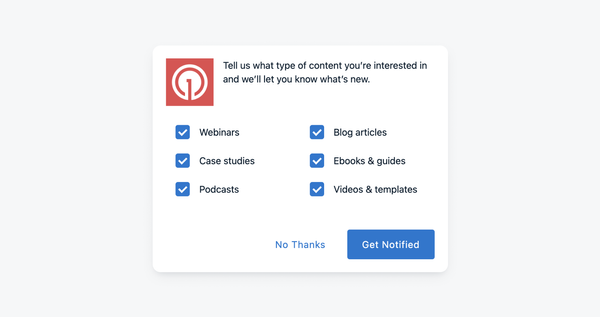 How and Why to Create a User Preference Center